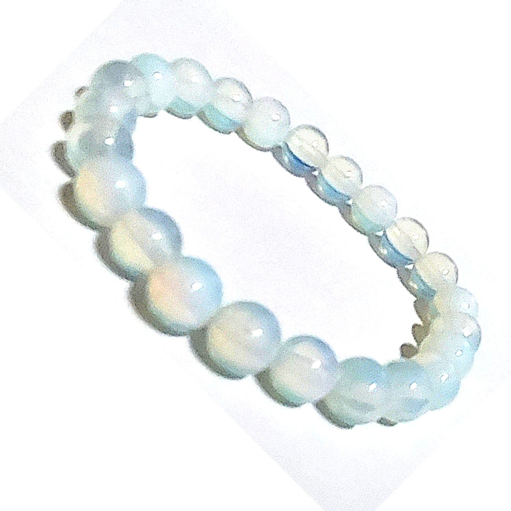 Pulseira Pedra da Lua Bolinha 8mm - Holístico Zen